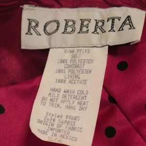 Roberta Bridal | Dresses | Roberta Hot Pink With Black Polka Dots Dress ...